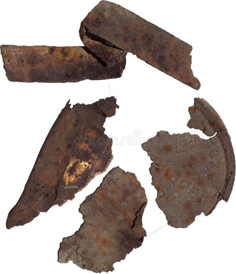 Rusty Metal Fragments stock image. Image of aged, plate - 14427873