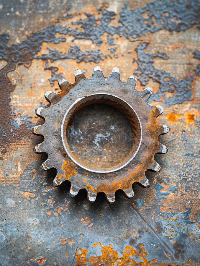 A Rusty Metal Gear on a Rusty Surface Stock Photo - Image of circular ...