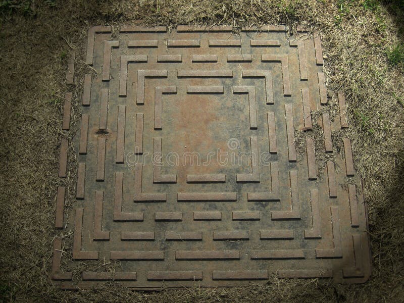 Rusty metal grate cover stock photo. Image of abandoned - 32743280