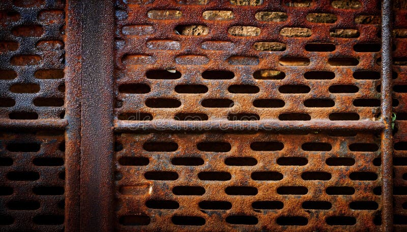 Rusty Metal Grate is Showing Signs of Age and Corrosion Stock Image ...