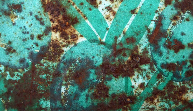 Rusty metal green paint stock photo. Image of crease - 44658962