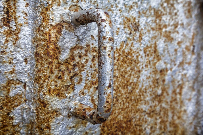 Rusty Metal Handle stock image. Image of retro, frame - 37499243