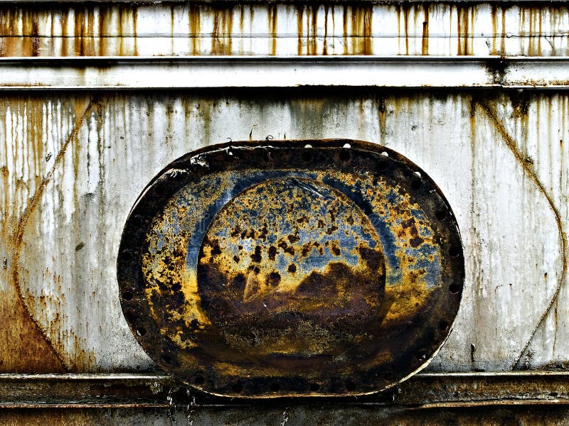 Rusty metal hatch stock image. Image of ding, detailed - 9136711