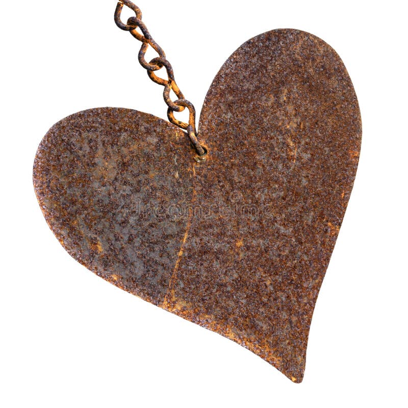 Metal Heart Grunge Rusted Old Stock Photo - Image of metal, iron: 110232448