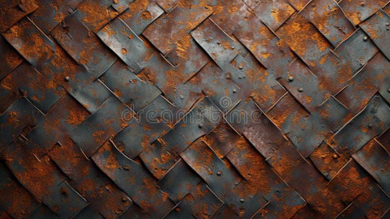 Rusty Metal Herringbone Texture Close-up Stock Photo - Image of rusty ...