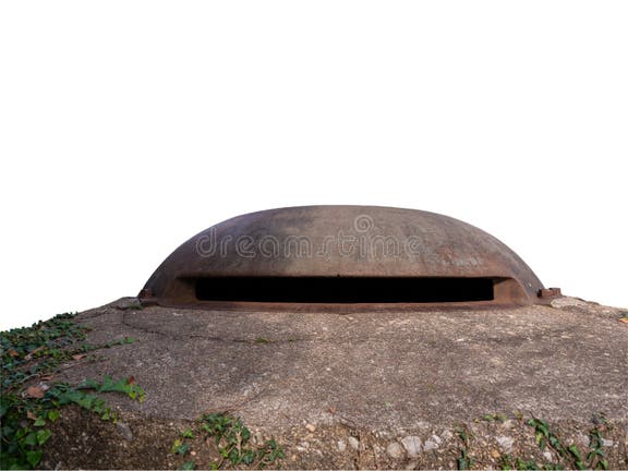 Rusty Metal Military Bunker Cap Close Front View Stock Image - Image of ...
