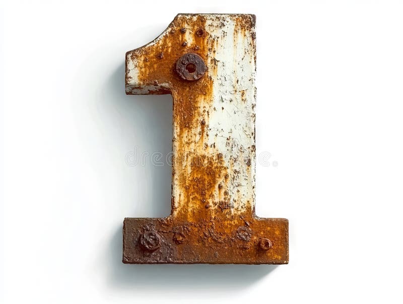 Rusty Metal Letter L White Background Ai Generated Stock Photos - Free ...