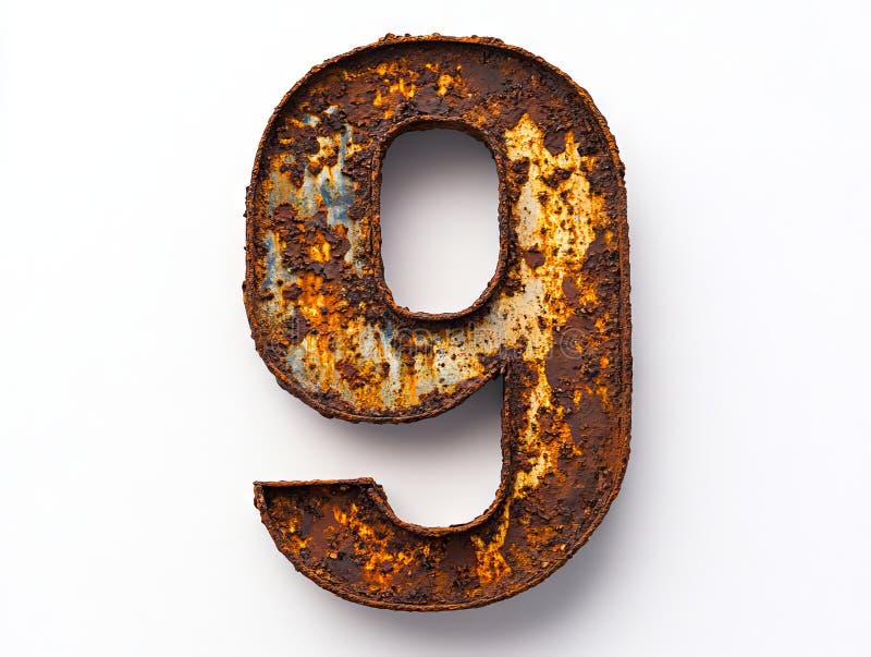 Rusty Metal Letter O White Background Ai Generated Stock Photos - Free ...