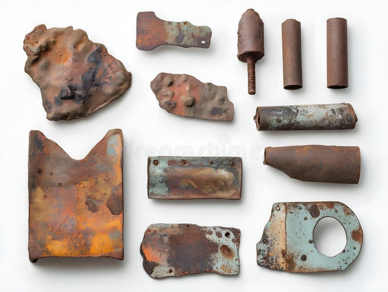 Rusty Metal Objects Industrial Scrap Metal Textures Aged Metal Stock ...