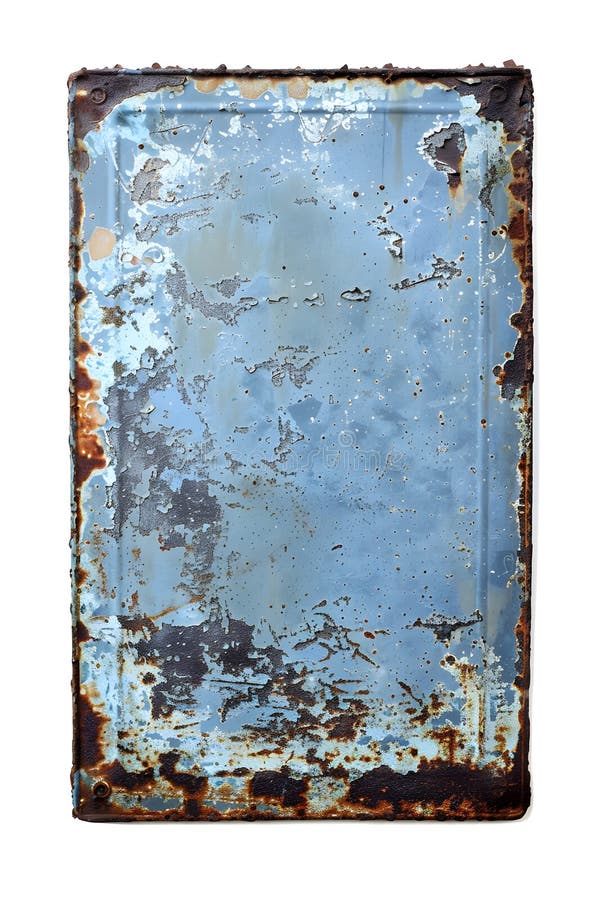 Aged and Weathered Metal Surface with Rust and Peeling Paint Stock ...