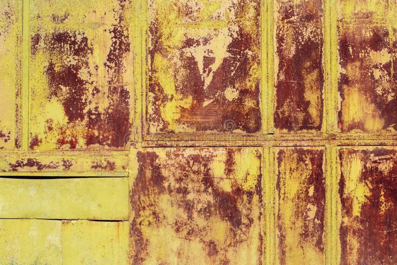 Rusty Metal Panel Textured Wallpaper Background Stock Image - Image of ...