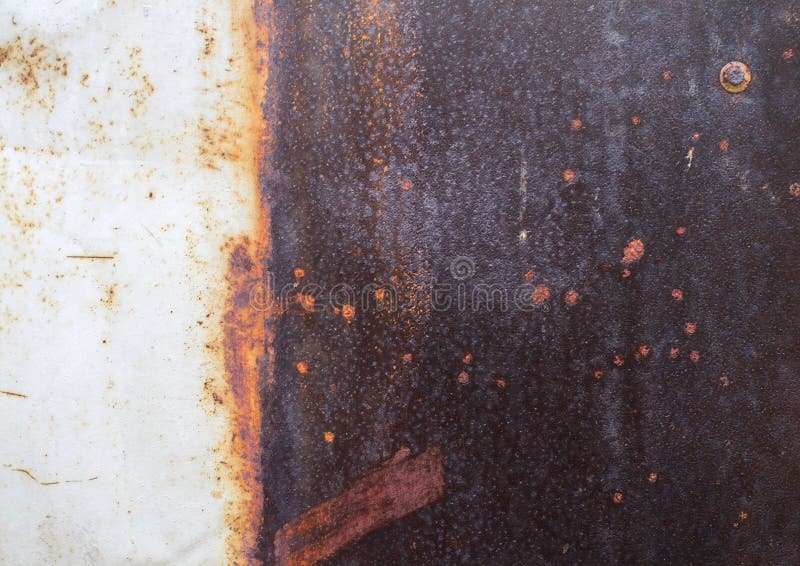 Rusty Metal Panel White Color Stock Image - Image of architecture, gate ...