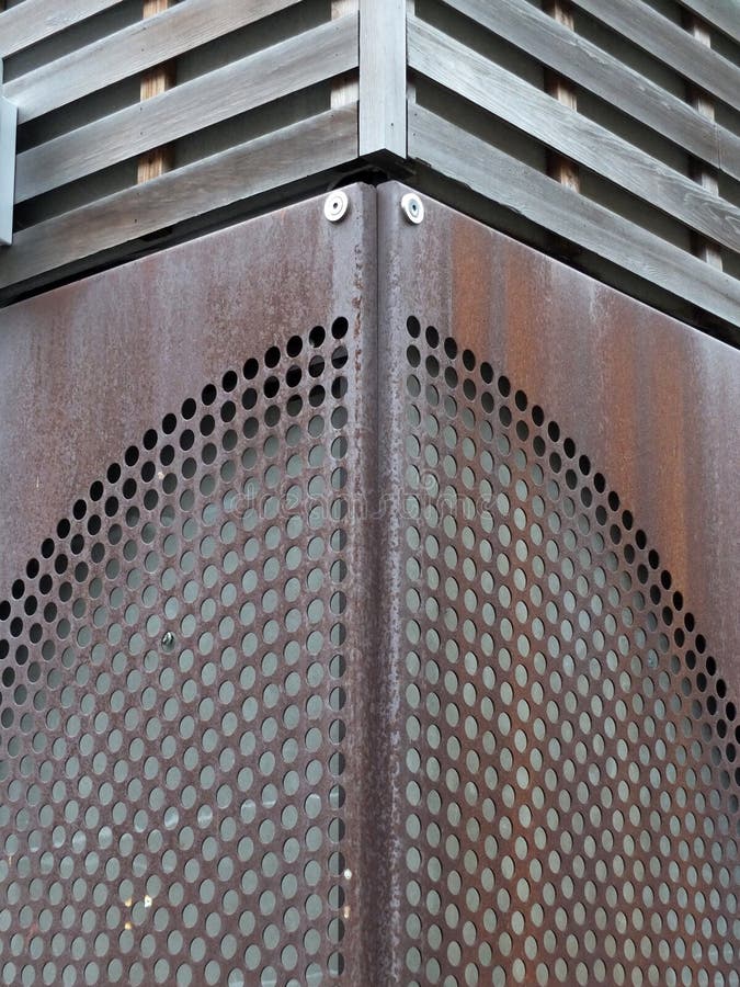Steel Grid Cladding stock photo. Image of airport, multi - 20095816
