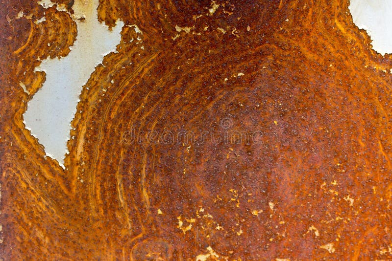 Rusty Metal and Peeling Paint Stock Image - Image of brown, weather ...
