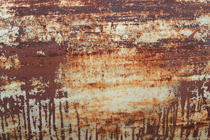 Rusty Metal with Peeling Paint Stock Photo - Image of oxidation ...