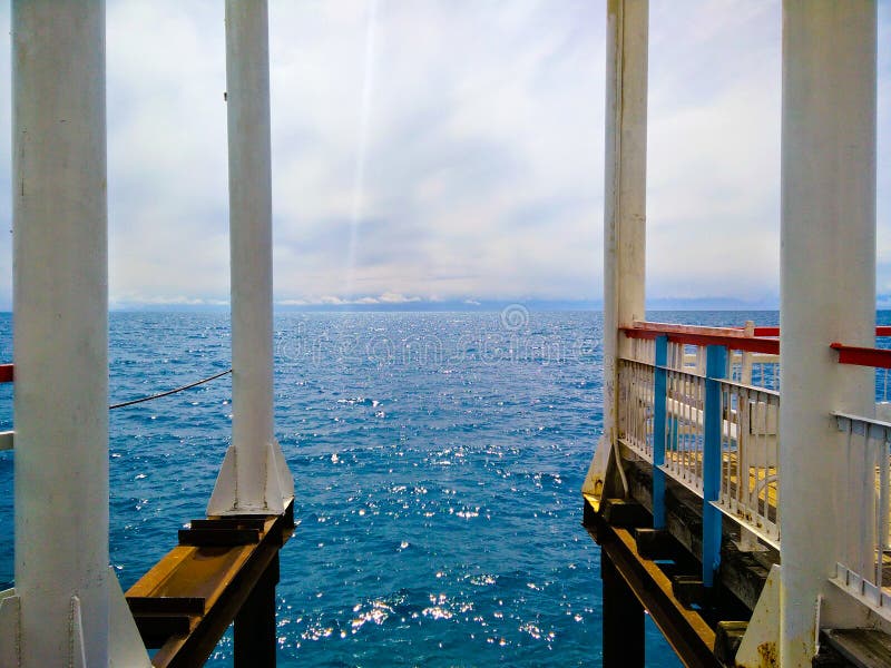 Pier Support Foundation And Water Stock Photo - Image of column, summer ...