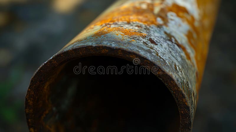 A Rusty Metal Pipe with Rust on it Stock Photo - Image of rusted, rocks ...