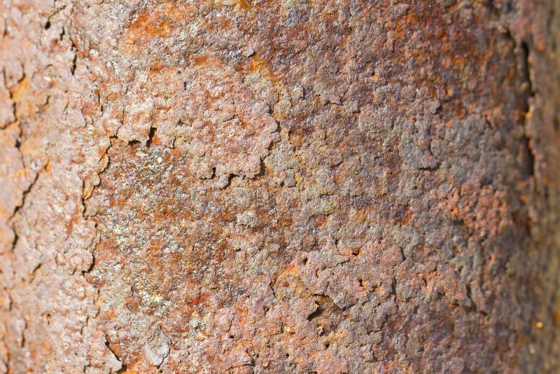 Rusty Metal Plate Front View with Rust Flakes that are Breaking Away ...