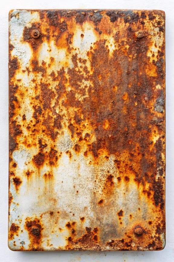 Rusty Metal Plate Texture with Corrosion Pattern Stock Illustration ...