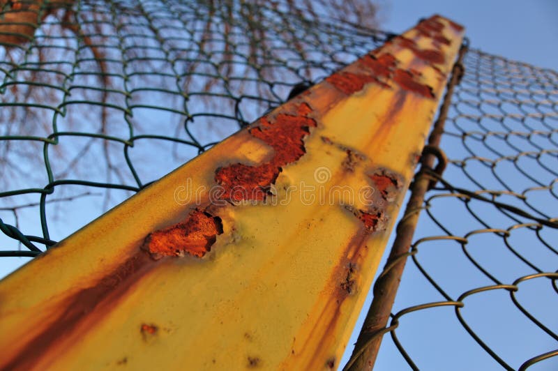 Rusty metal pole stock photo. Image of iron, pole, crack - 7612694