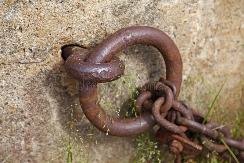 Rusty Metal Ring that is for Mooring Boats Stock Image - Image of peter ...