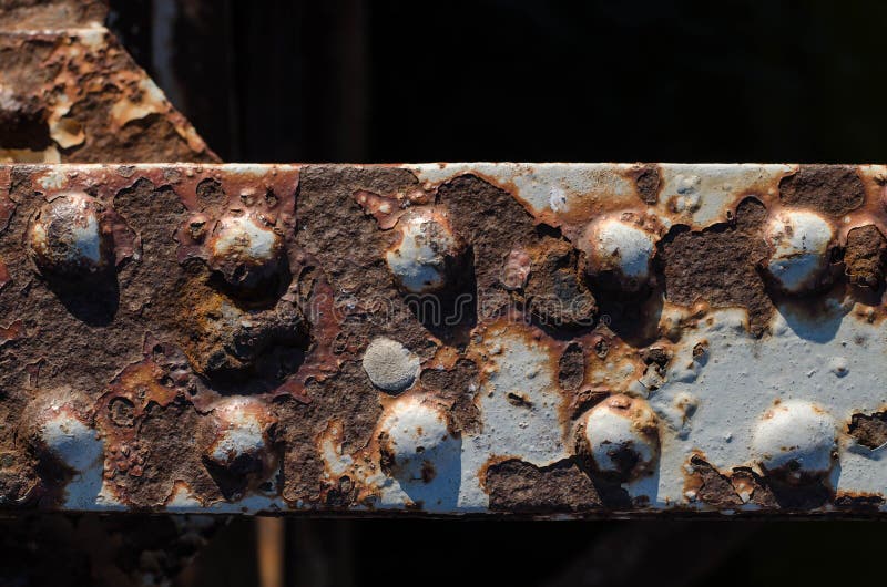 Rusty Metal. Rust Structure. Metal Surface. Iron Rivets. Stock Image ...