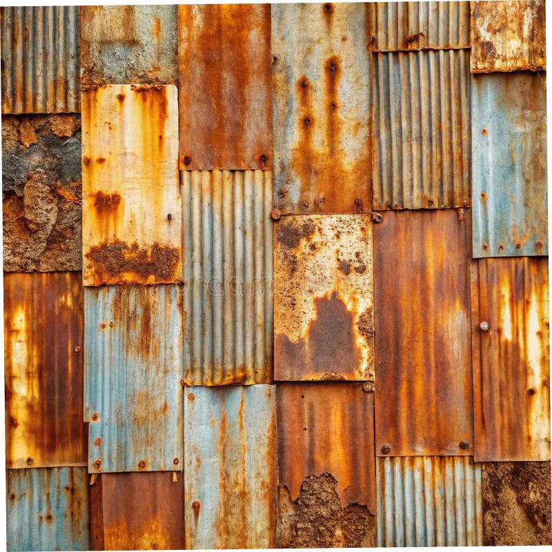 Rusty Metal Sheet Collage Texture for 3D Mapping and Backdrops Stock ...