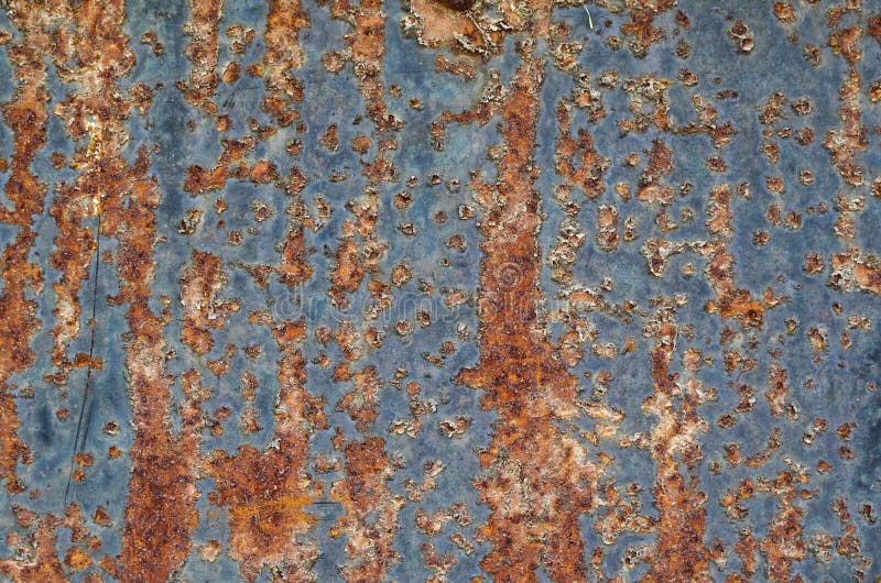 Rusty Metal Sheet with Paint Peeling Off Stock Photo - Image of aged ...