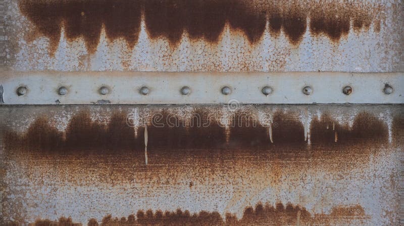 Rusty Metal Sheet with Rivets Stock Photo - Image of texture, weathered ...