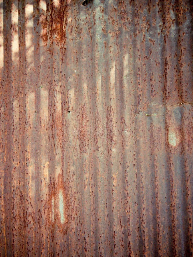 Rusty metal sheet roof stock image. Image of rusty, sunlight - 42437113