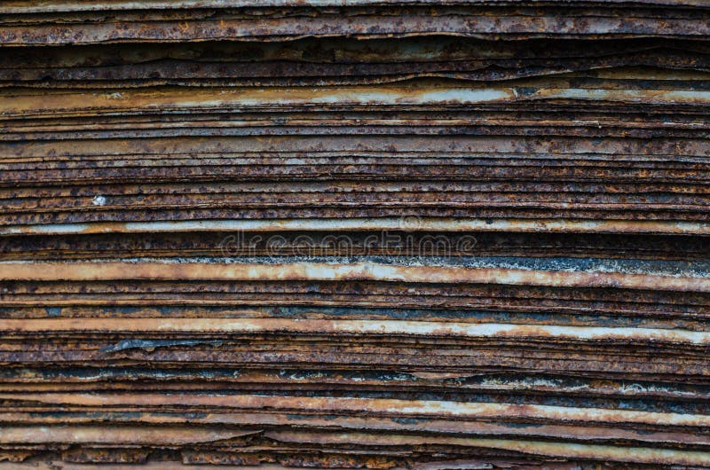Rusty Metal. Sheets of Rusty Iron. Metal Structure. Steel Sheet. Stock ...