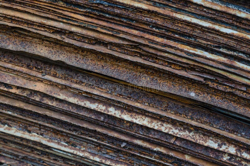 Rusty Metal. Sheets of Rusty Iron. Metal Structure. Steel Sheet. Stock ...