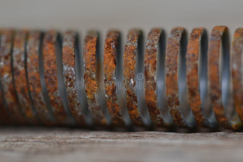 Rusty metal spring stock photo. Image of full, rusty - 221702250