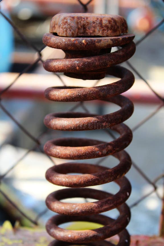 Rusty metal spring stock image. Image of machine, shadow - 46731447