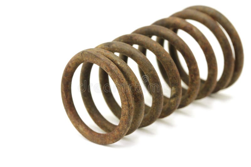 Rusty metal spring stock image. Image of coils, fracture - 96224817