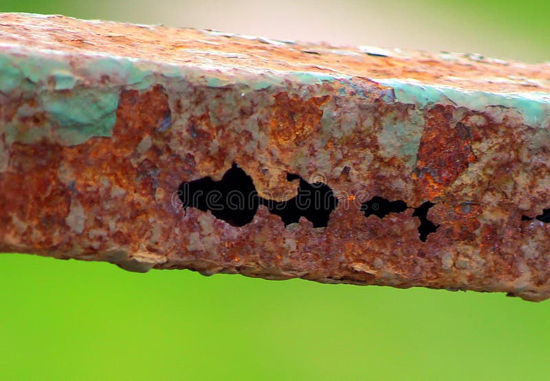 Rusty Metal Structures Destroyed by Corrosion. Old Constructions Stock ...