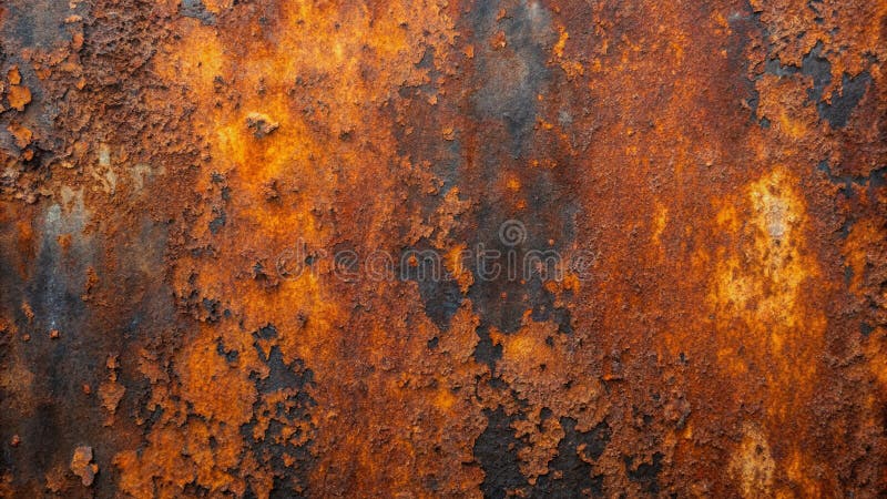 Rusty Metal Surface Exhibiting Corrosion and Texture with Black Paint ...