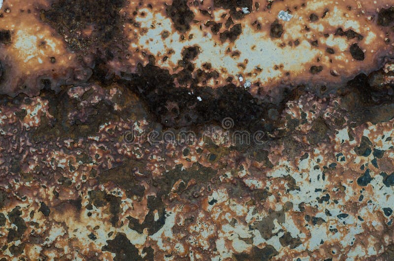 Rusty Metal Surface. the Old Iron Door. Rough Texture. Rusty Metal ...