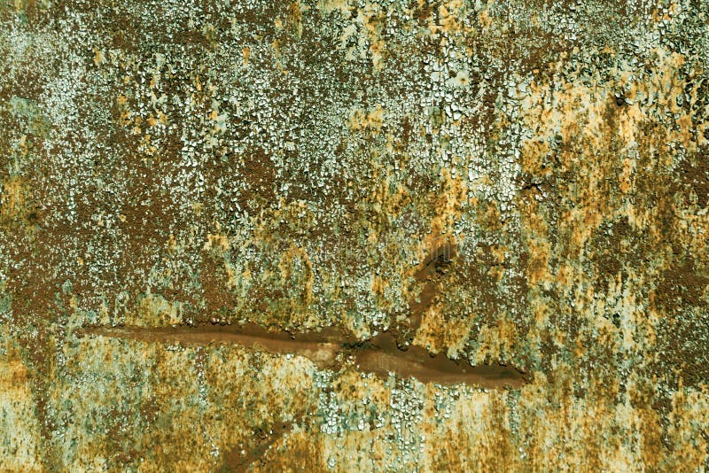 Rusty Metal Surface with Old Paint and Scratches. Stock Photo - Image ...