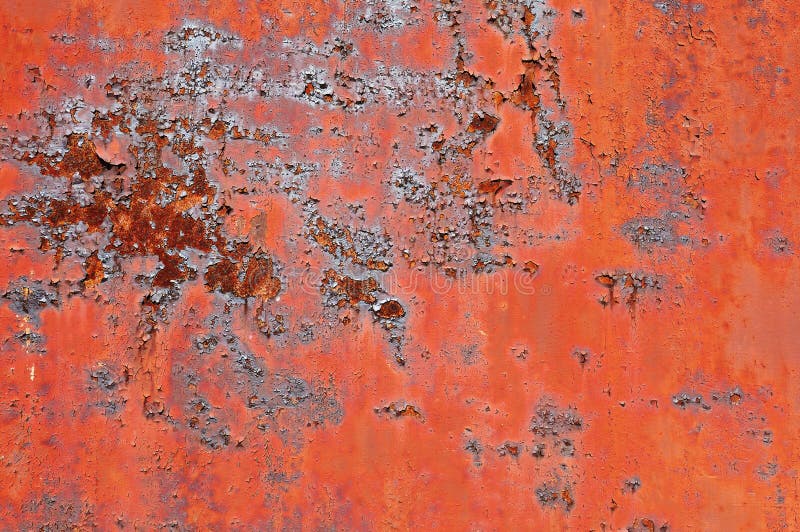Rusty Metal Surface with Old Peeled Paint Stock Image - Image of steel ...