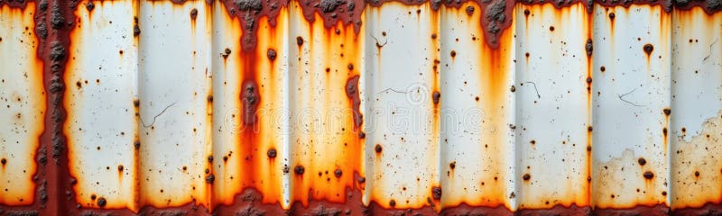 Rusty Metal Surface Shows Corrosion, Rust. Oxidized Areas are Orange ...