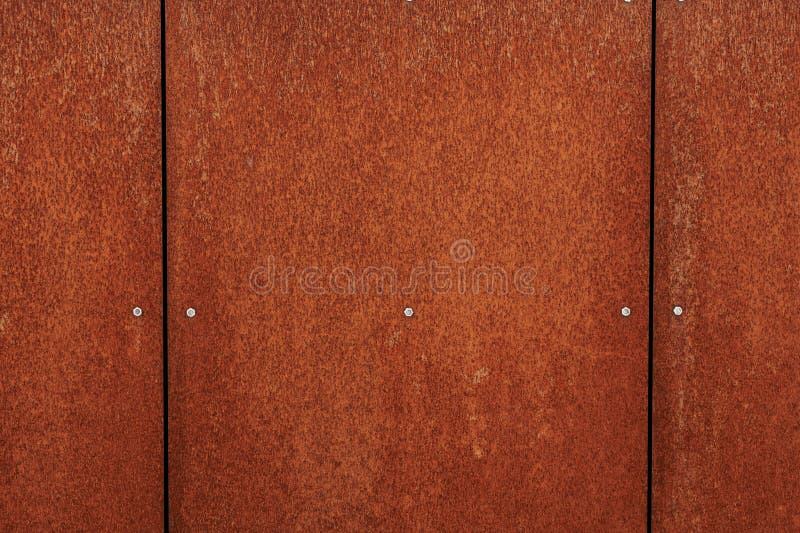 Rusty Metal Surface with Visible Rivets and Weathered Texture Stock ...