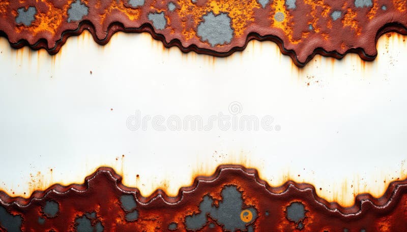 Rusty Metal Surface with Vivid Corrosion Patterns. Aged Iron Shows ...