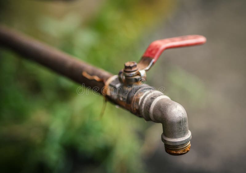 Rusty tap. stock image. Image of equipment, bathroom - 28058017