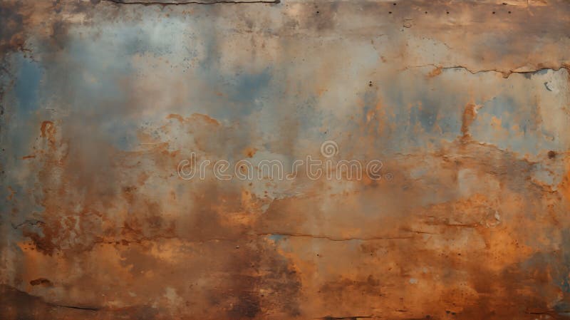 Rusty and Metal Texture Background. Realistic Russet Sample, Template ...