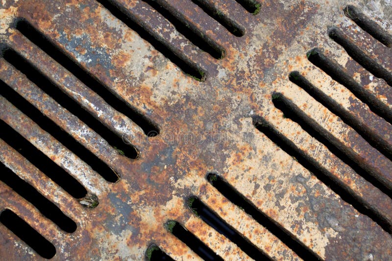 Rusty Metal Texture with Gaps, Top View Stock Image - Image of ...