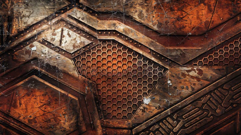 Rusty Metal Texture, Industrial Sci-Fi Background Good Resolution Stock ...