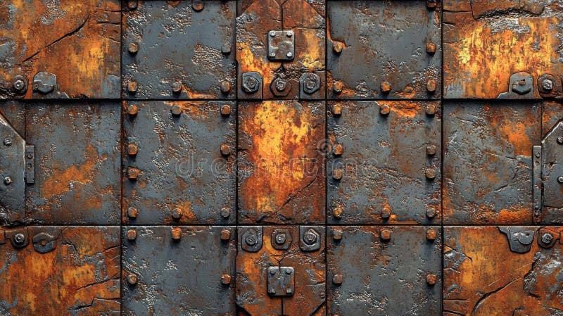Rusty Metal Texture Panels stock photo. Image of backdrop - 370199042