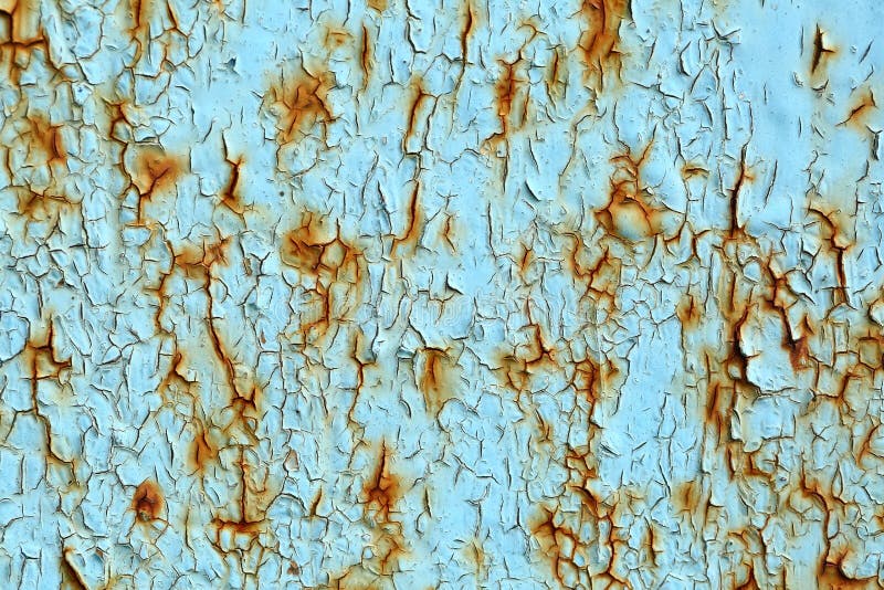 Rusty Metal Texture with Peeling Paint Stock Image - Image of oxidized ...