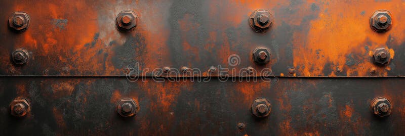 Rusty Metal Texture with Rusty Rivets and Industrial Decay Elements ...